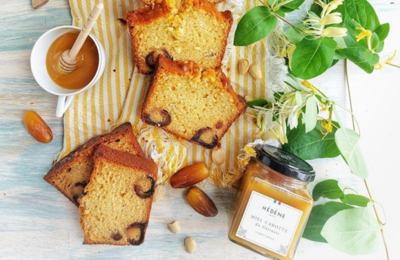 Recette Cake aux dattes et au miel de carotte Hédène - Hédène